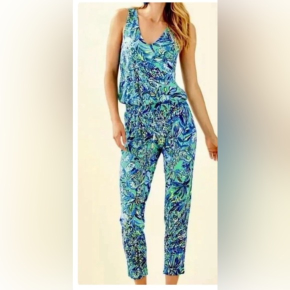 Lilly Pulitzer | Pants & Jumpsuits | Lilly Pulitzer Blue And Green ...